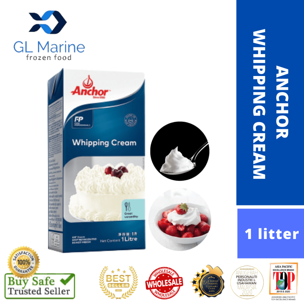 ANCHOR WHIPPING CREAM (1L) - GL MARINE FROZEN SDN BHD